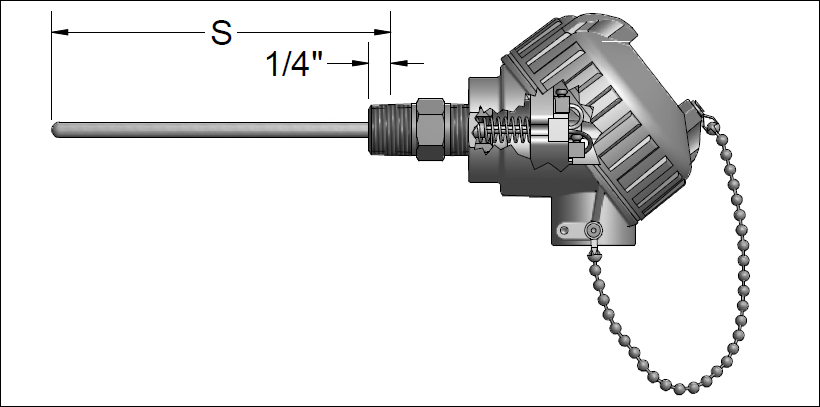 Oil and Gas - General-Purpose Sensor Assemblies with Connection Heads